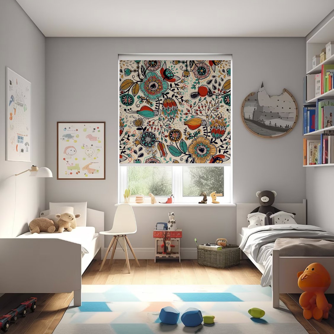 Passion Flower Vintage Window Curtains Blackout, Custom Window Shades ...