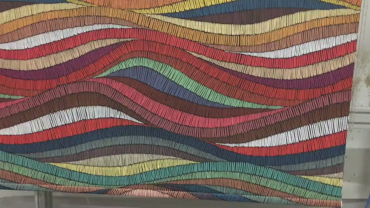 Rainbow Waves Roller Blinds - Custom Size | Roller Shades – Roller ...